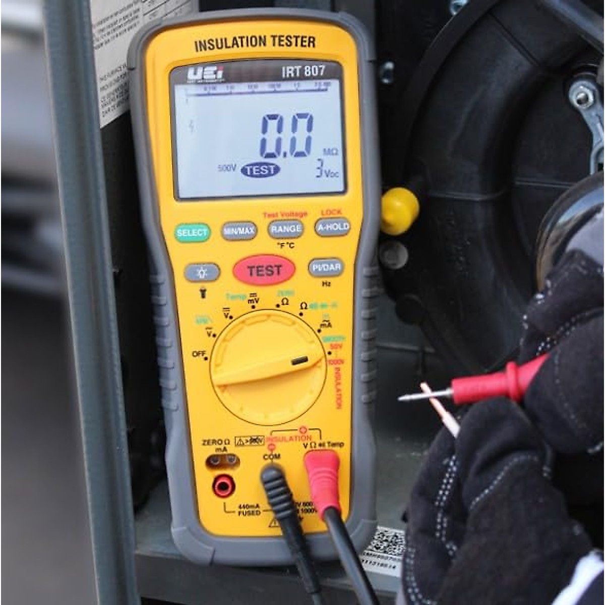 UEi IRT807 Advanced Insulation Resistance Tester 1000V AC/DC, Megohmmeter Measures Insulation Resistance Up to 2GΩ, Voltage Testing Up to 1000V