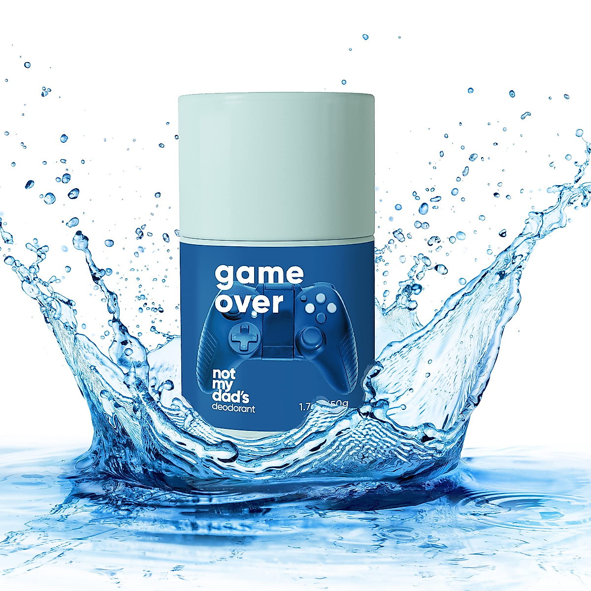 Not My Dad's Aluminum Free Deodorant for Boys (Game Over: Clean Spice) Kids Deodorant with Natural Odor Fighting Power
