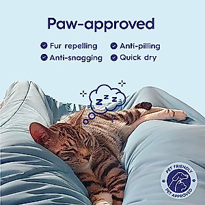 REST Evercool™ Cooling Comforter, Cooling Blanket for Hot Sleepers, Night Sweats, Menopause Hot Flash. Buttery Soft, Nontoxic, Hypoallergenic, Machine Washable, All Season Duvet, Blue Queen 90"x90"