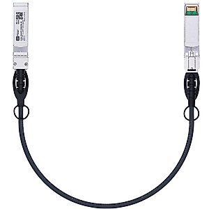 SFP+ Cable, 10G SFP+ DAC, 0.5M(1.64ft), Passive Direct Attach Copper Twinax Cable for Cisco SFP-H10GB-CU0.5M, Ubiquiti UniFi UC-DAC-SFP+, Meraki, Mikrotik, Intel, Fortinet, Netgear, 0.25m-7m