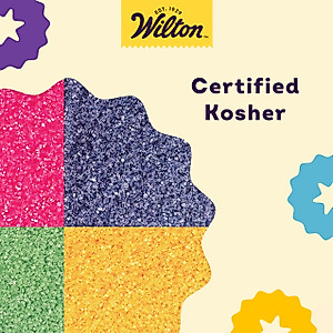 Wilton Colored Sugar Sprinkles Medley Baking Supplies, 4.4 oz, Bright Multicolored