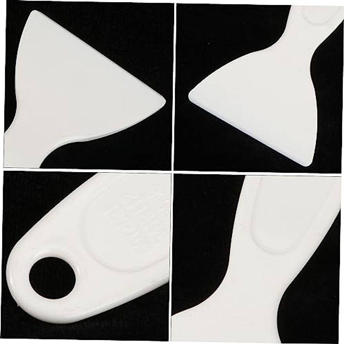 Yardwe 6 Pcs deicing Shovel ice defroster Deicing Scraper Fridge Freezer Plastic Scraper Zero Wiper Fridge Cleaning Scoop Grass Paint for Lawn Mini Refrigerator Large Snow plow pp