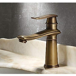 Faucets, Water-Tap Kitchen,Faucet Kitchen,Antique Faucets Ancient Water-Tap Wash Basin Faucet Bath Counter Upper Basin Hot and Cold Water Faucet Wash Basin
