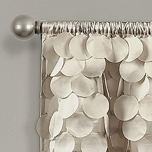 Lush Decor Gigi Window Curtain Valance, 14" Long x 70" Wide, Wheat