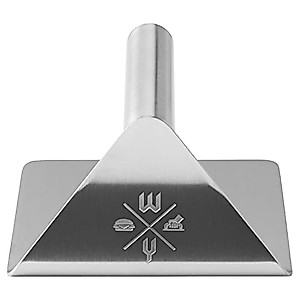 Winston York Stainless Steel Burger Smasher | Professional Grade Burger Press for Flat Top Grill or Indoor Pan