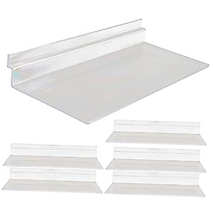 DOITOOL 6pcs Home Shoe Floating Collection Sneaker Store Boutiques Shelves Displaying Supplies Shelf Wall Accessories Clear Acrylic Plastic for Stores Shoes Display Showcase