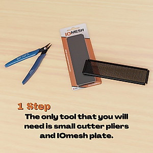 IOmesh Black Universal IO Shield Plate - for All PC Motherboards That was Lost Original Backplate, Make New Custom IO Shield for PC Motherboard