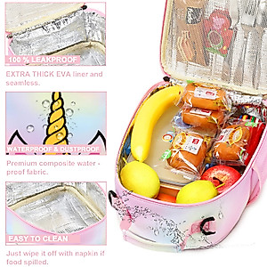 Backpack for Kids Girls Preschool Kindergarten Bookbag Set with Lunch Box Toddler School Bag