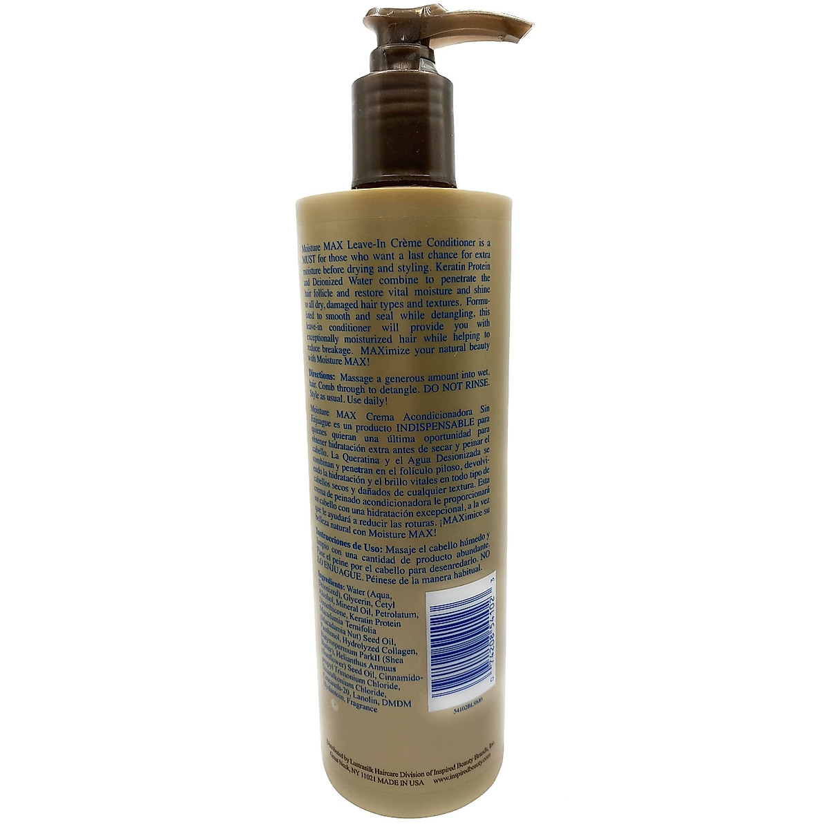 Lustrasilk Moisture Max Leave-in Creme Conditioner, 12 Ounce (TK-41516)