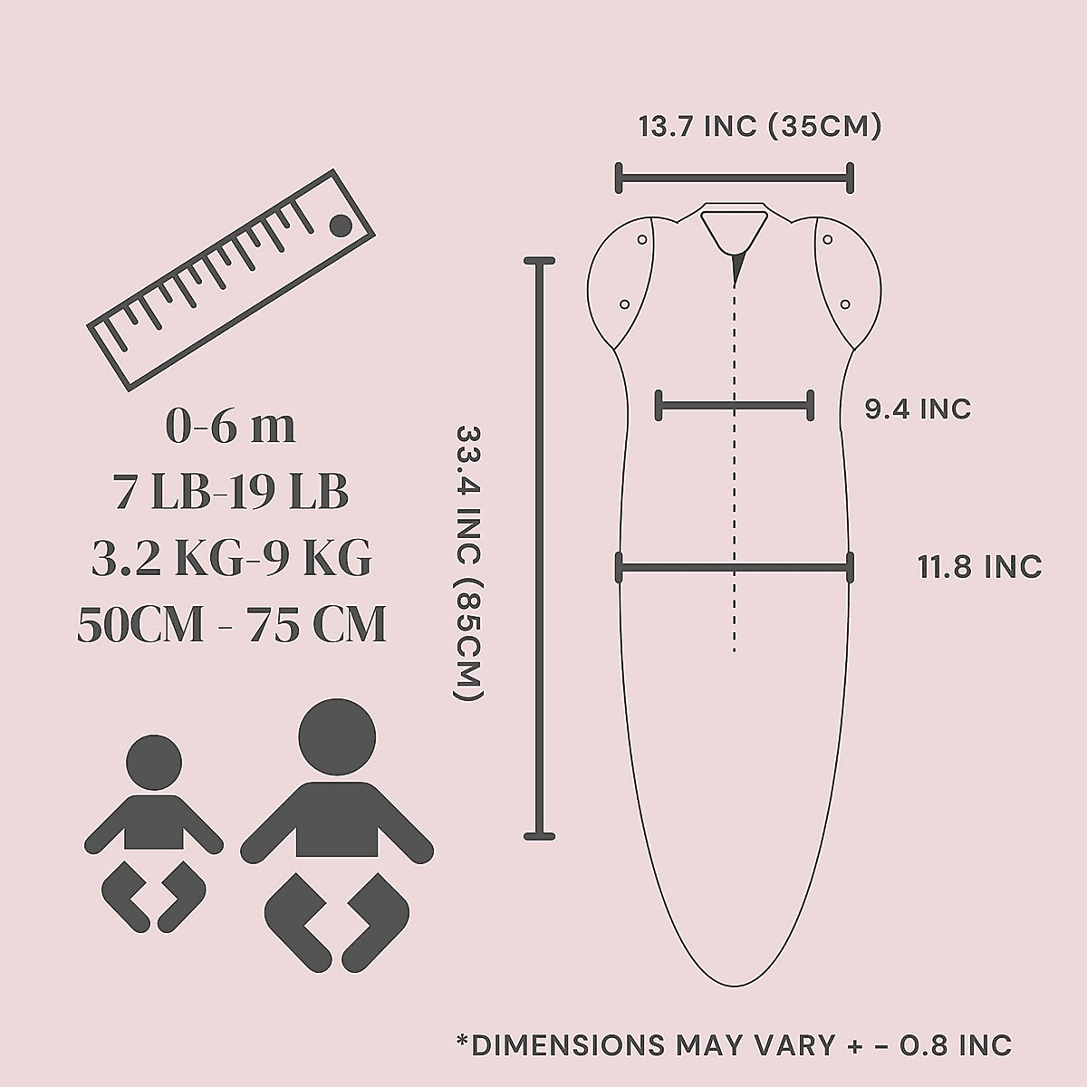 Baby Swaddle, Newborn to 6 Months Babies,0 Cotton, Easy to use with Zipper, Hat is Gift, Transition Swaddle Bag, Unisex, Arms Free in and Out swaddling, Long Sleeve Sleeping Sack (Multi)