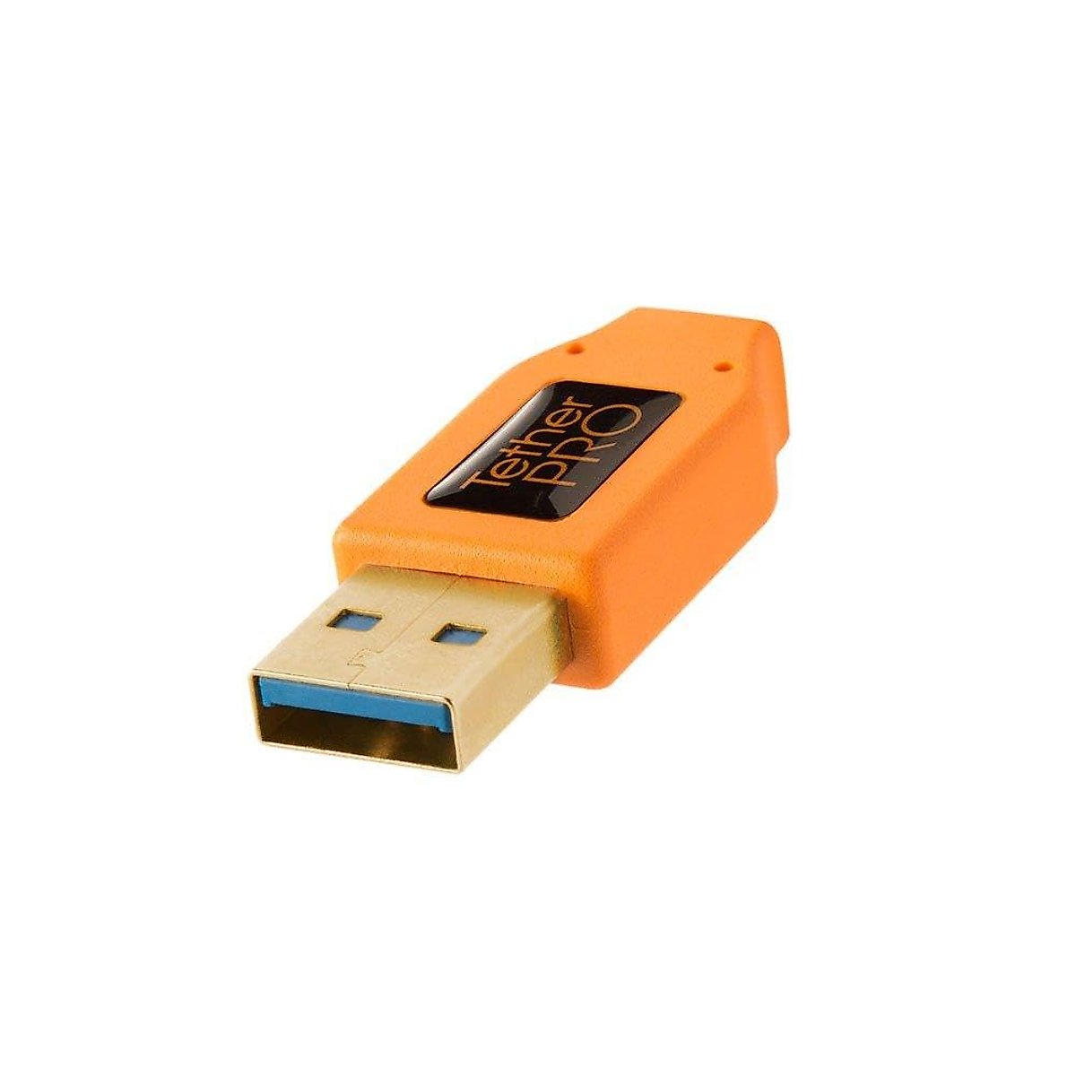 Tether Tools TetherPro USB 3.0 to Micro-B Right Angle Cable | for Fast Transfer and Connection Between Camera and Computer | High Visibility Orange | 15 Feet (4.6 m)