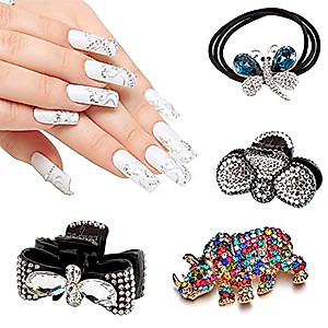 Amaoz Rhinestone Jewel Pickup Tool,Dual-ended Picker Dotting Pen Crystal Studs Wax Pen, Flat Back Gems Round Rhinestones for Nails Decoration Crafts Eye Makeup Clothes Shoes︱Mix SS4 6 10 12 16︱3500PCS