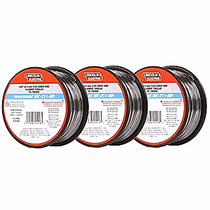 Lincoln Electric MIG Welding Wire, NR-211-MP, .035, Spool, Model: ED030584 (Pack of 3)