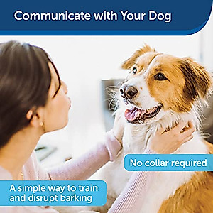 PetSafe Indoor Ultrasonic Dog Bark Control - No Collar Needed - Up to 25 ft Range - Anti-Bark Pet Training System - Automatic with Manual Trainer Button