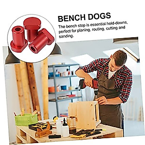 Bench Dogs 9 Pcs Workbench Stop Tabletop Accessories Tool Bench Hand Clamps Woodworking Table Aluminum Alloy Red Workbench Short Clamp Woodworking Planing Stop Desktop