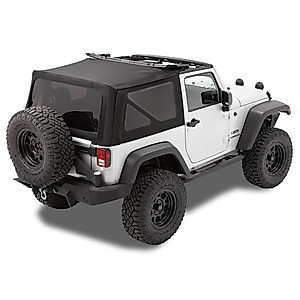 Bestop 7984617 Black Twill Replace-A-Top for OEM Hardware - 2010-2018 Wrangler 2-Door