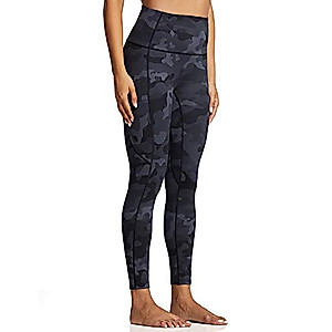 ZUTY 7/8 Workout Leggings for Women High Waisted Leggings with Pockets Squat Proof Yoga Ankle Leggings Plus Size 25" Black camo XS