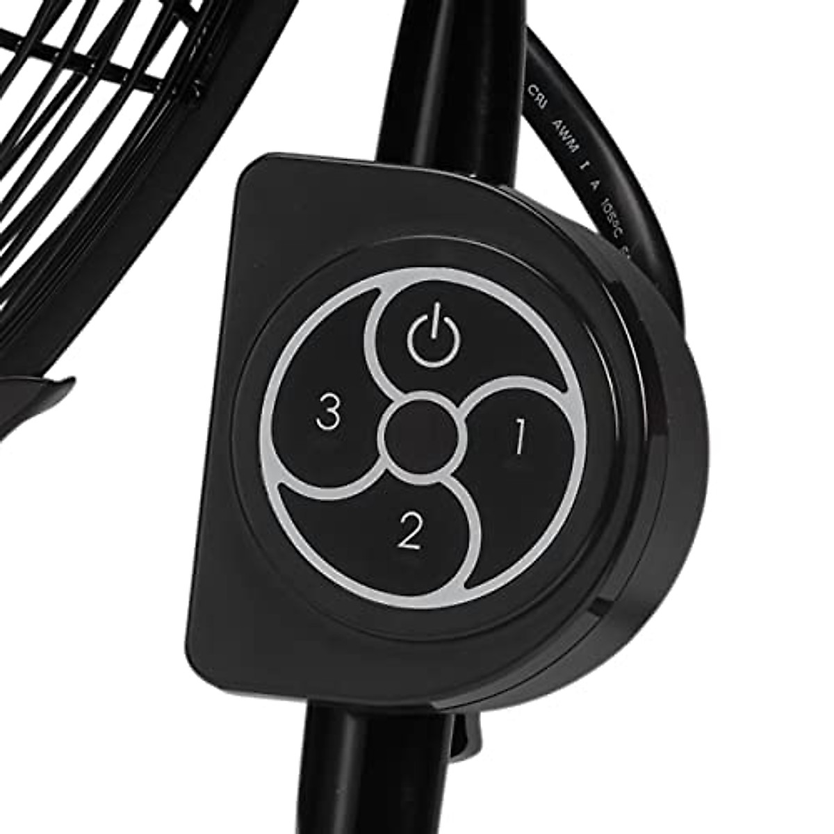 Lasko Metal Commercial Grade Electric Plug-In High Velocity Floor Fan with Wall Mount Option and Remote Control for Indoor Home, Bedroom, Garage, Basement, and Work Shop Use, Black H20660 Large