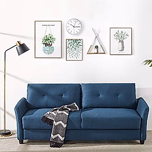 ZINUS Ricardo Sofa Couch / Tufted Cushions / Easy, Tool-Free Assembly, Lyon Blue