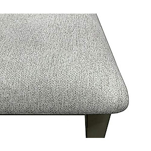 GTU Furniture Set of 2 Wood Dining Chair, Armless Chair Accent Solid Wood Modern Style in Grey