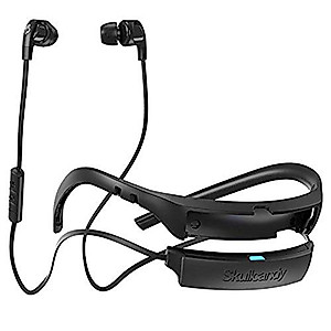 Skullcandy Smokin' Buds 2 In-Ear Bluetooth Wireless Earbuds with Microphone, Black (Renewed)