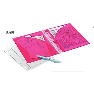 Kokuyo Campus Slide Binder, Adapt Slim, Double Pockets, B5, 26 Holes, Up to 65 Sheets, Pink, Japan Import (RU-AP711P)