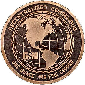 1 oz .999 Pure Copper Round/Challenge Coin (Bitcoin - Cryptocurrency)