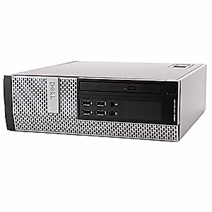 DELL OPTIPLEX 9020 Slim Business Desktop Computer Small Form Factor (SFF), Intel Quad-Core i5-4570 Up to 3.6GHz, 8GB RAM, 500GB HDD , DVD, WiFi, VGA, Windows 10 Pro 64 Bit (Renewed)