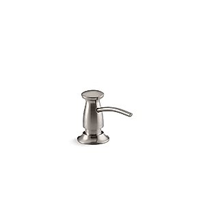 KOHLER K-1893-C-VS Transitional Design Built in Dispenser Soap, Stainless Steel