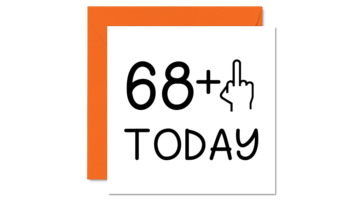 Funny 69th Birthday Card for Men & Women - Rude Humor