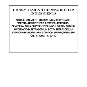 Pre de Provence Artisanal French Soap Bar Enriched with Shea Butter, Honey Almond, 150 Gram (Pack of 18)
