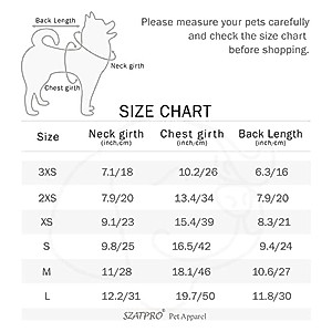 Upgraded Green SZAT PRO Teacup Dog Hoodies, 100% Cotton Puppy Clothes for Small Dogs and Cats, Chihuahua Clothes Pullover Sweaters for Dog Boys and Girls XXX-Small