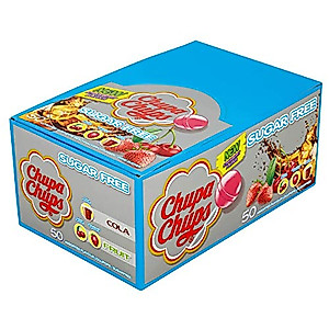 50 x Chupa Chups SUGAR FREE Lolly Assorted Flavours