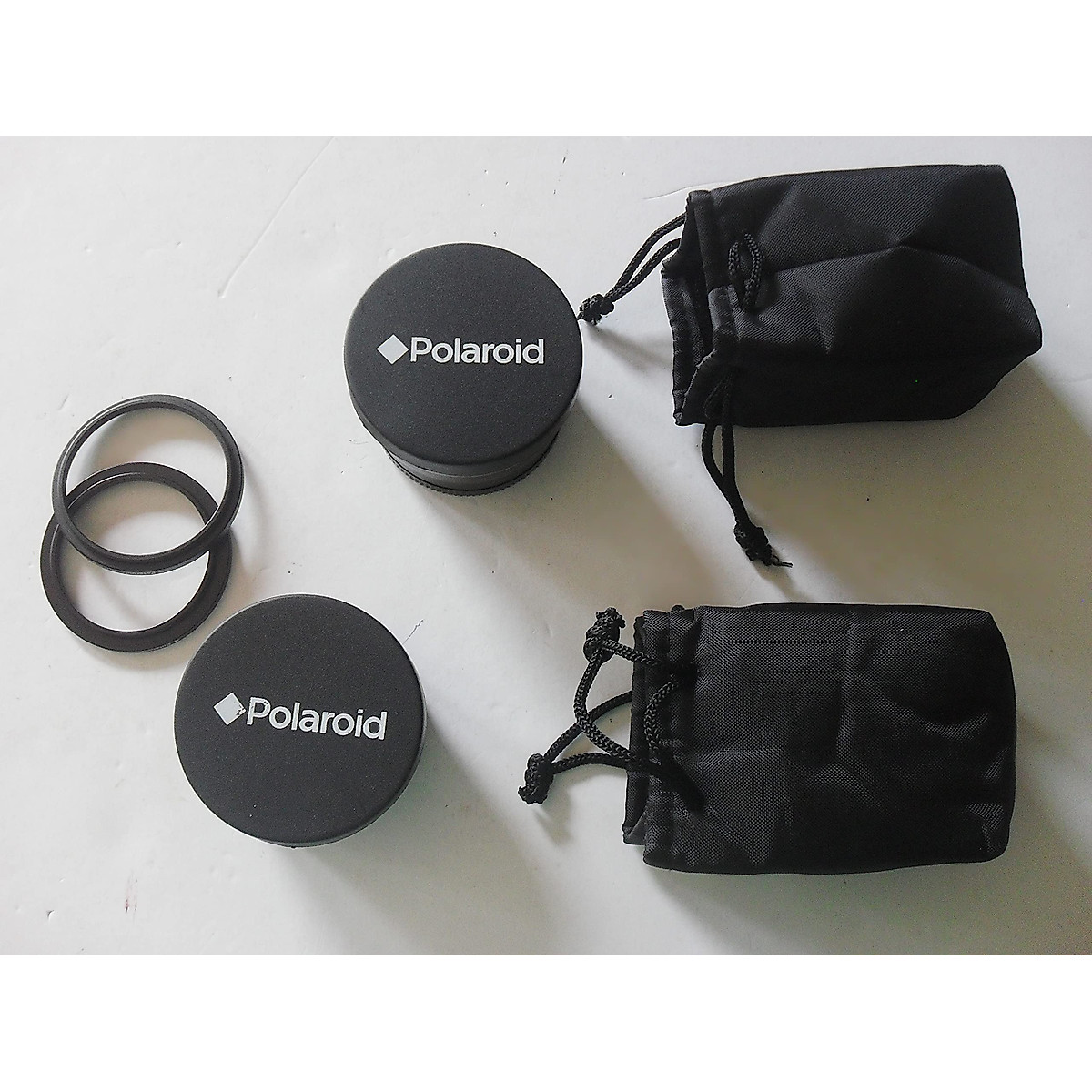 Polaroid Studio Series 52/55/58mm .43x HD Wide Angle Lens With Macro Attachment + Polaroid Studio Series 2.2X HD Telephoto Lens Travel Kit