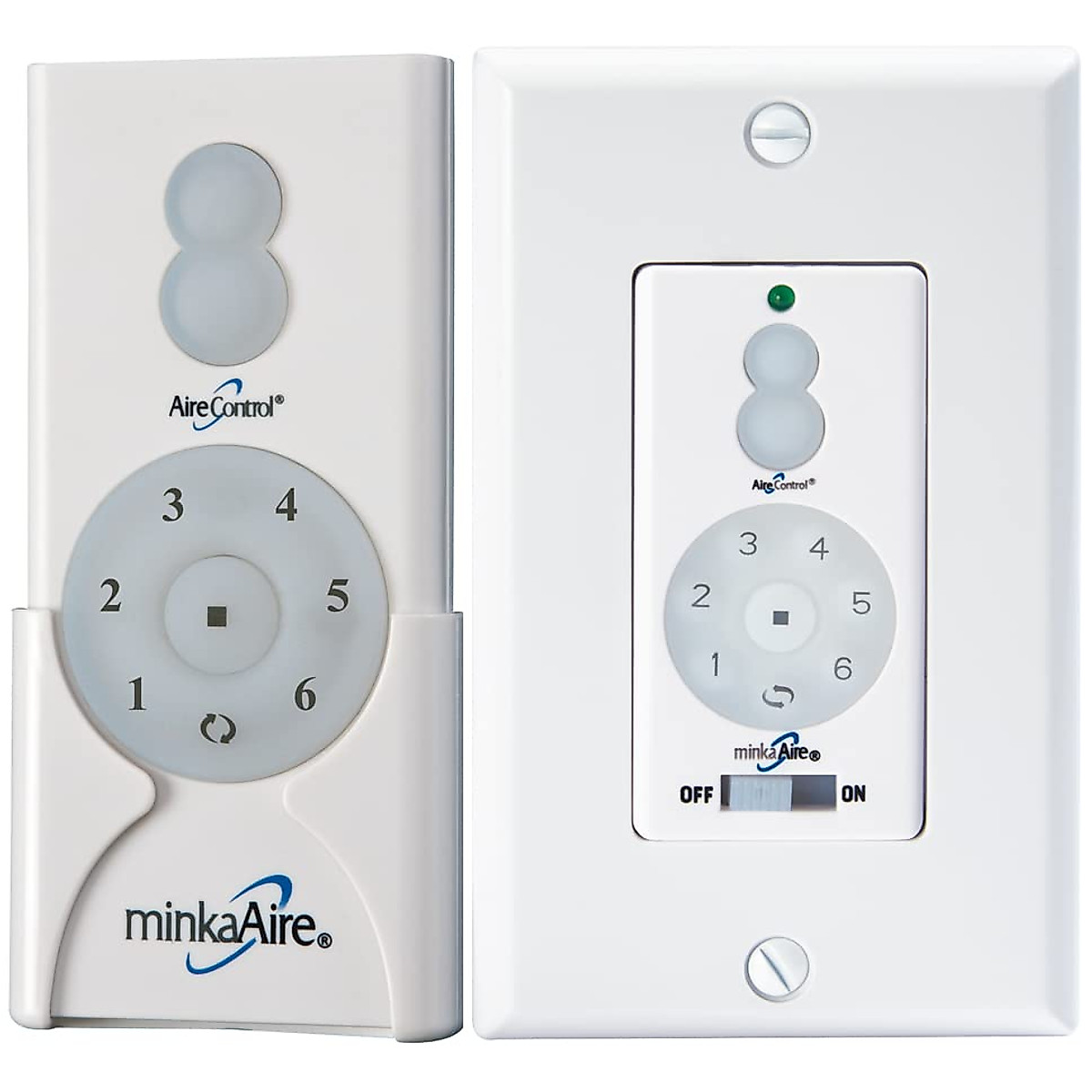 MINKA-AIRE F868L-CL/CL Sleek 60" Smart Ceiling Fan with LED Light, Remote and Wall Control