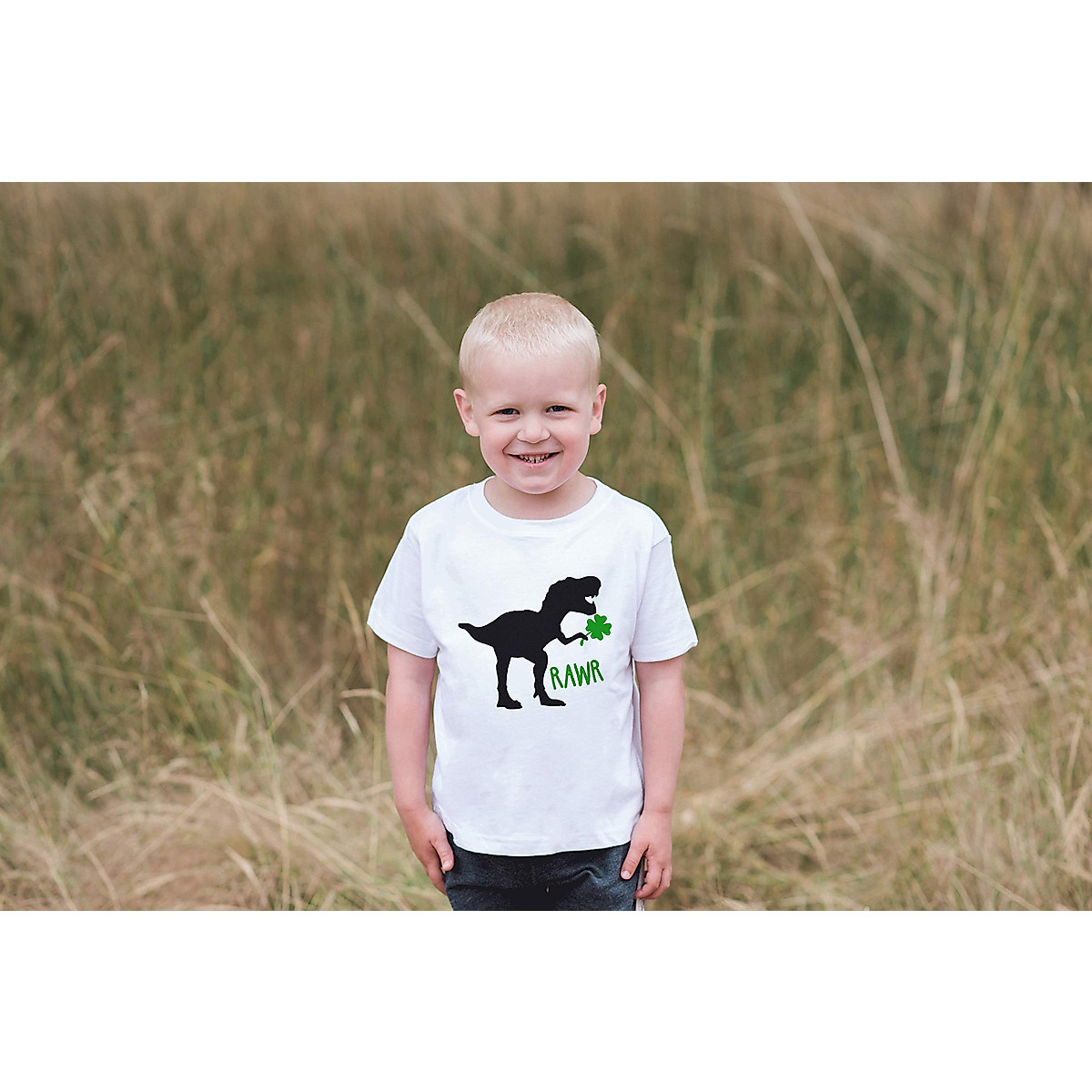 7 ate 9 Apparel Kids Dinosaur St. Patricks Day 2T T-Shirt Green