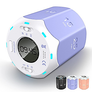 Pomodoro Timer, Kitchen Timer with 8 Time Presets, Digital Timer for Kids, Visual Magnetic Flip Cube Timer, Silent & Alarm, Timers for Classroom, Cooking, Working, Study, Meeting, Exercise, ADHD Kids