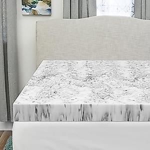 BioPEDIC 4-Inch Bamboo Charcoal Infused Memory Foam Mattress Topper - Full