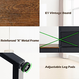 YIGOBUY Heavy Duty Garment Rack with Drawers Clothes Rack for Hanging Clothes, Industrial Clothing Racks with Shelves, 4 Fabric Drawer, Freestanding Closet Organizer, Rustic Brown