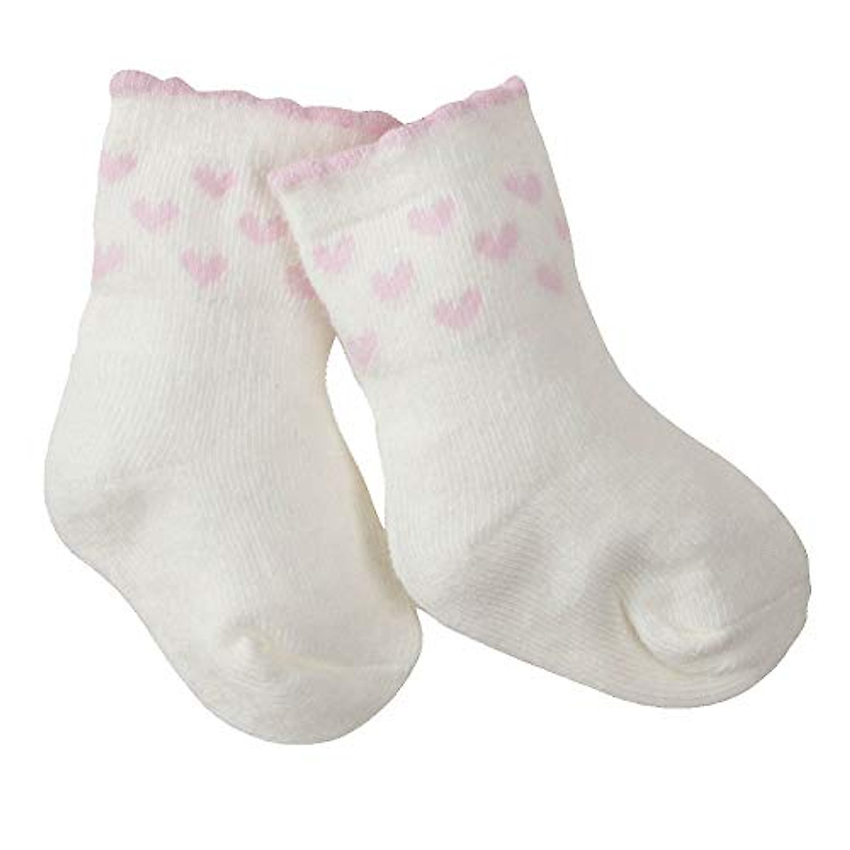 Gerber Baby 6-Pair Wiggle Proof Sock, Bunny Love, 0-3 Months