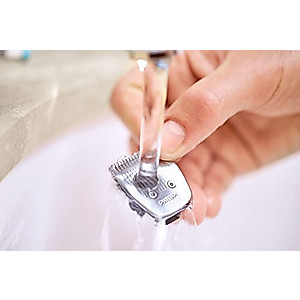 Philips Norelco Multigroomer All-in-One Trimmer Series 5000, 18 Piece Mens Grooming Kit, for Beard Face, Hair, Body Hair Trimmer for Men, No Blade Oil Needed, MG5750/49