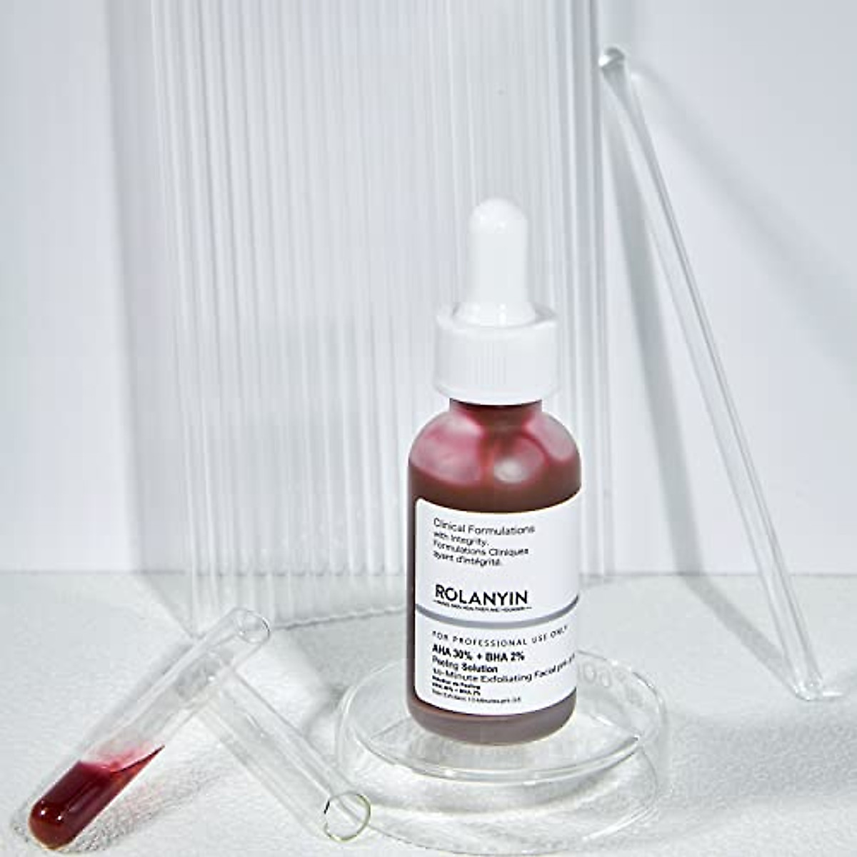 Rolanyin Peeling Solution AHA 30% + BHA 2% Exfoliating Facial Serum 30ml Fighting Blemishes Reduces Pore Congestion and Fine Lines…