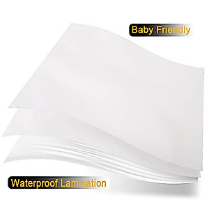 Disposable Baby Splat Mat for Under High Chair, 20 Packs Large Waterproof Spill Floor Mat, Portable Play Mat and Table Cloth