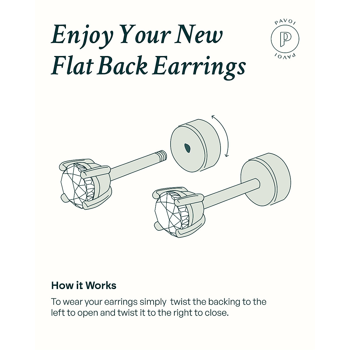 PAVOI 14K Gold Plated 925 Sterling Silver Post Pair of Flat Back Stud Earrings for Women | Butterfly Cartilage Helix Piercing