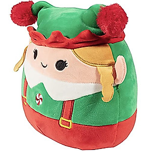 Squishmallows Original 8-Inch Emmy The Elf - Official Jazwares Plush - Collectible Soft & Squishy Elf Stuffed Animal Toy - Add to Your Squad - Gift for Kids, Girls & Boys