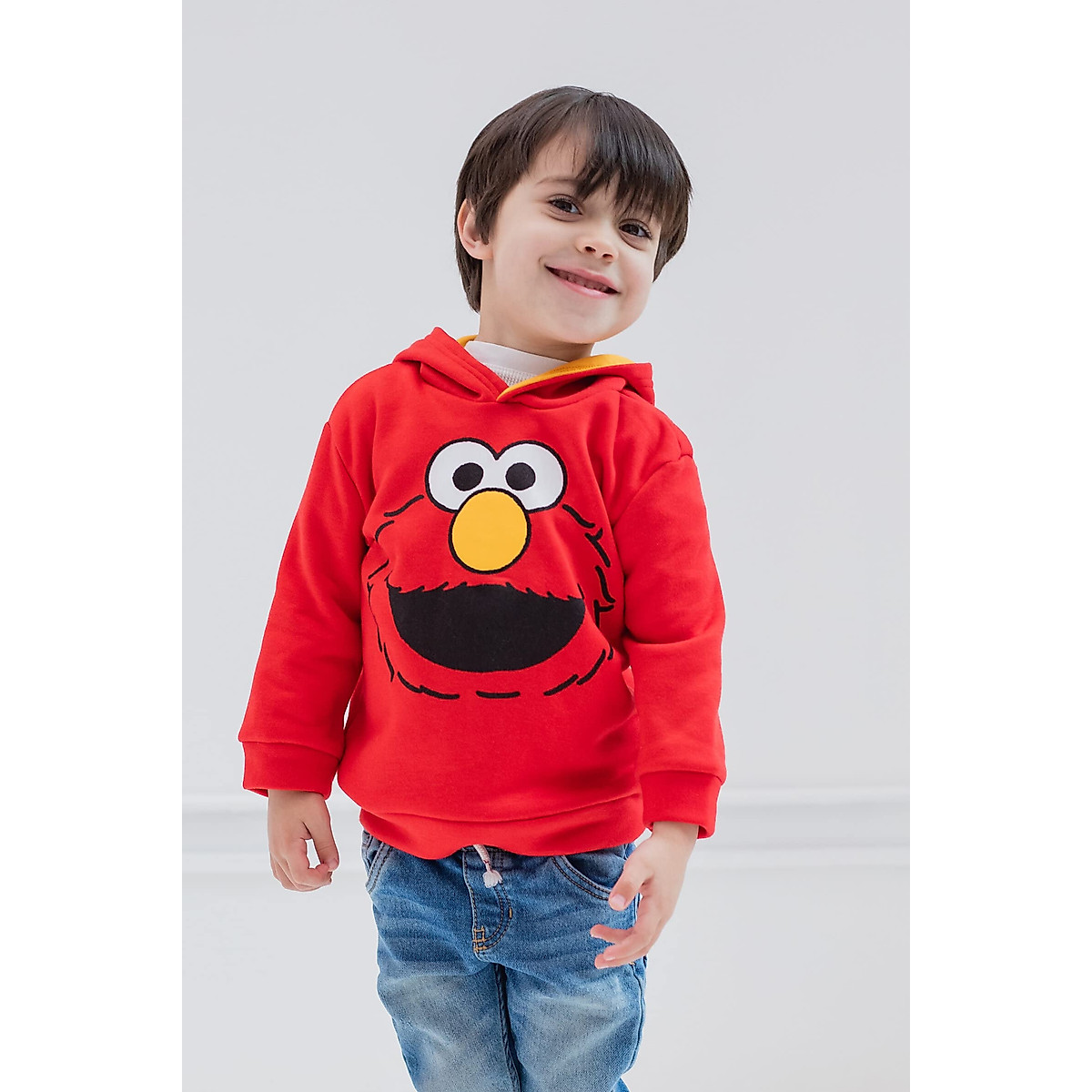 Sesame Street Elmo Toddler Boys Fleece Pullover Hoodie 2T