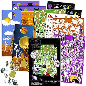 Disney Studios Nightmare Before Christmas Stickers & Door Hanger Craft Bundle - Halloween Themed