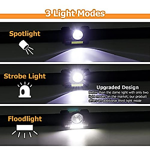 WeiSen 2 Pack LED Dome Light UTV Interior Lights Universal Fits 1.25"-2" Roll Bar Cage Mount Compatible with Polaris RZR Ranger Can Am X3 Pioneer Talon Mule Teryx Etc