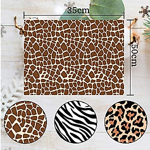 Whaline Animal Skin Print Tissue Paper 90 Sheet Leopard Zebra Giraffe Print Tissue Paper 3 Styles Patterned Wrapping Paper Gift Tissue Paper Assortment for Birthday Holiday Bags, 14 x 20"