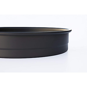 LloydPans Chicago Style 7x2.25 inch Deep Dish Pizza Pan, Pre-Seasoned PSTK, Self Stacking